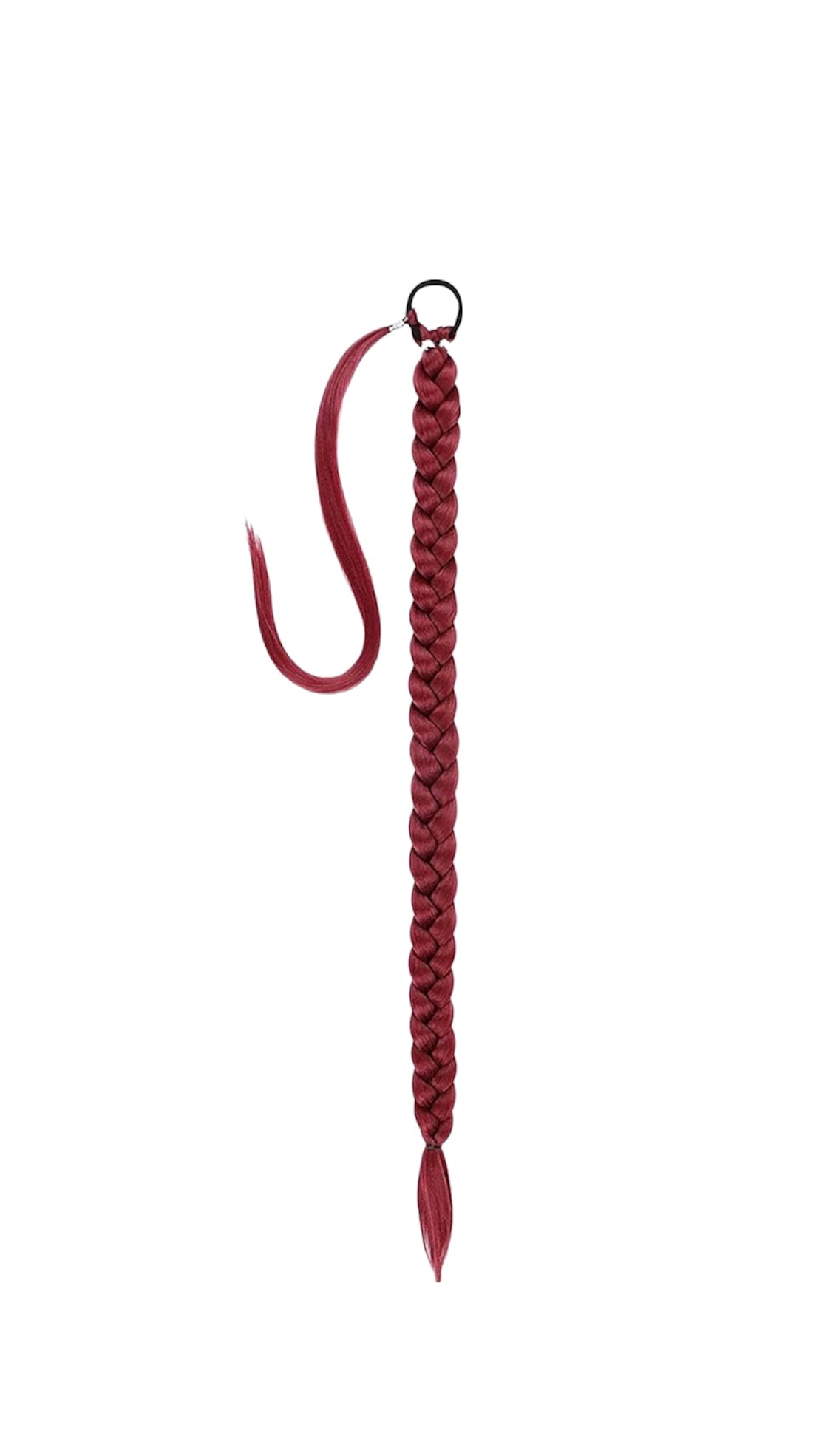 DARK RED BRAID PONYTAIL – Alejandria Hernandez